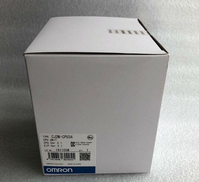 USB Port Omron PLC CJ2M Programmable Controller CJ2M-CPU34 PLC CPU Unit ...