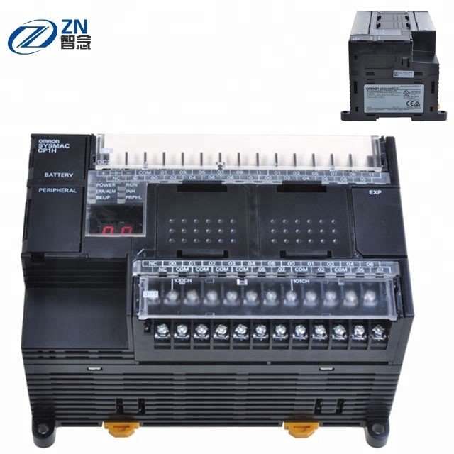 Black Omron PLC CP1L-EM30DT-D Programmable Logic Controller Ethernet port