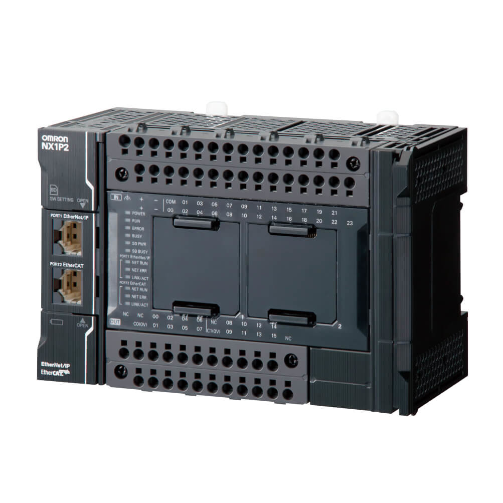2 MS DIN Rail PLC Programmable Logic Controller 24V DC NX1P2-1040DT