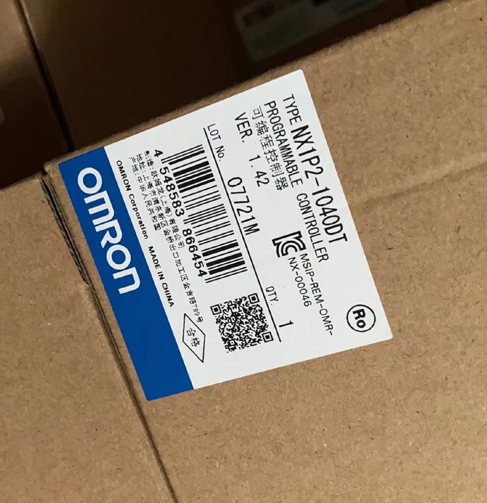 2 MS DIN Rail PLC Programmable Logic Controller 24V DC NX1P2-1040DT